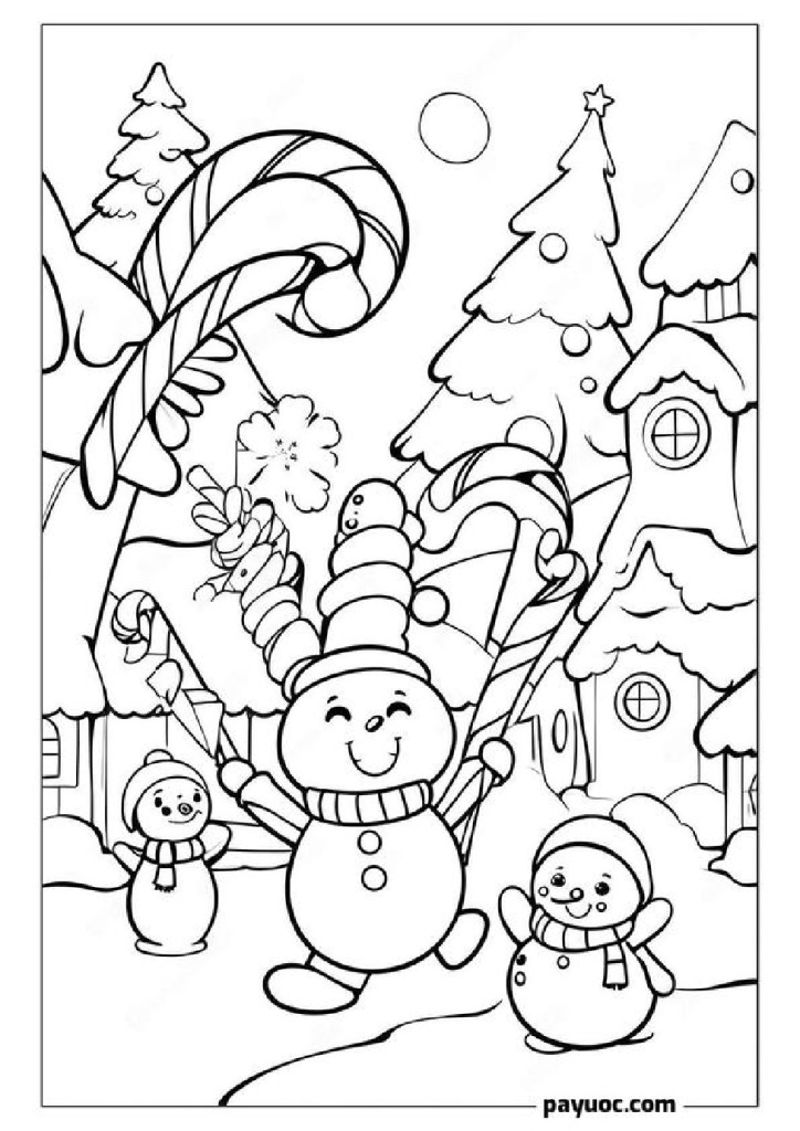 20+ Anime Christmas Coloring Pages (FREE PDFs)
