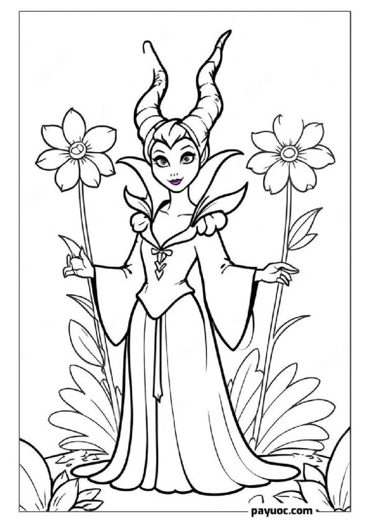 30+ Maleficent Disney Coloring Pages (FREE PDFs)