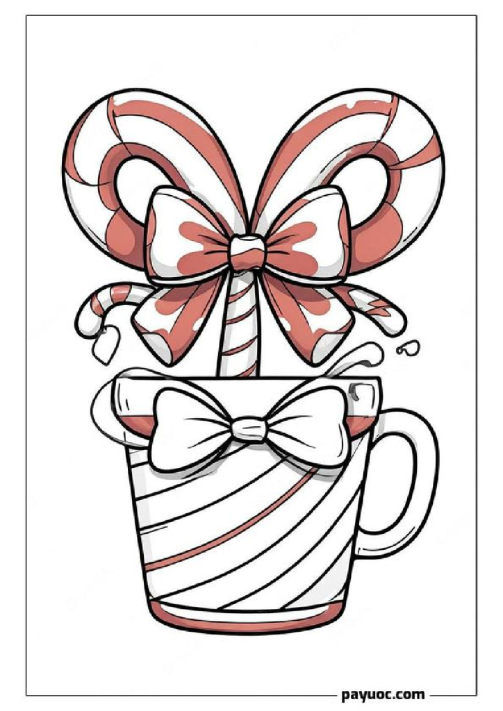 15+ Christmas Mug Coloring Pages (FREE PDFs)