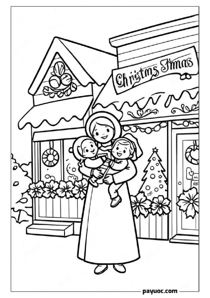 20+ Christmas Carolers Coloring Pages (FREE PDFs)