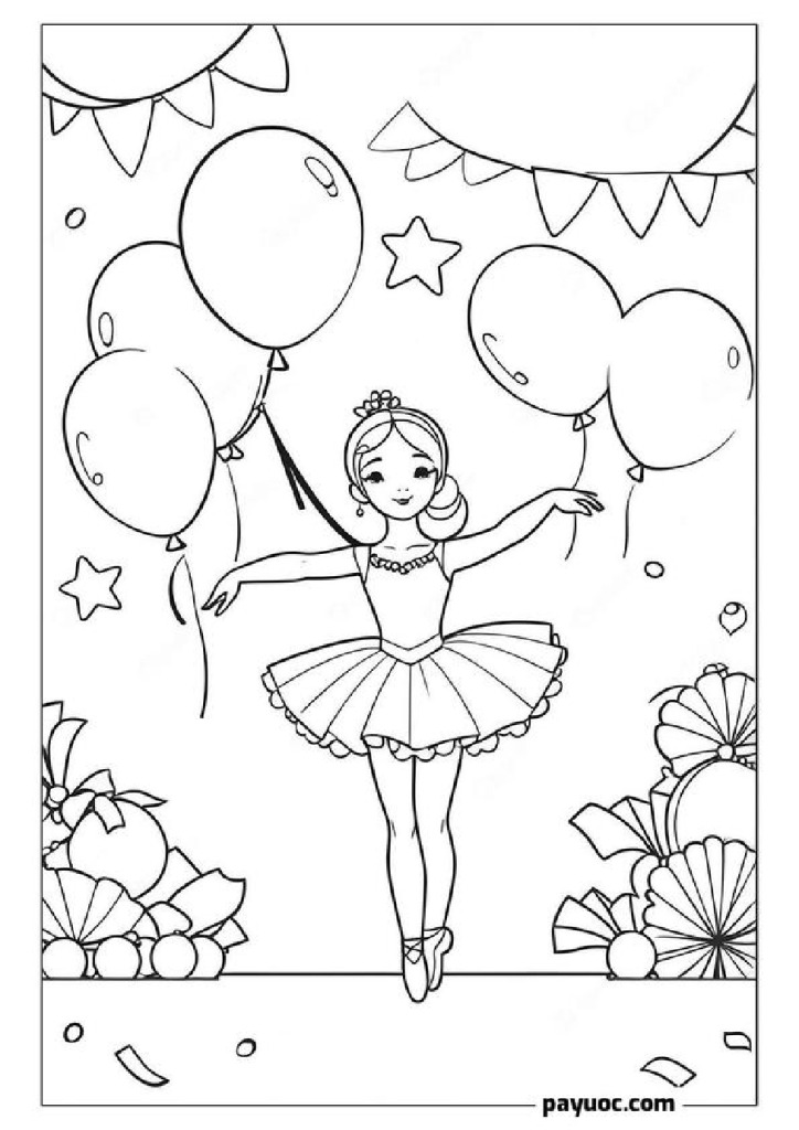 15+ Christmas Ballerina Coloring Pages (FREE PDFs)