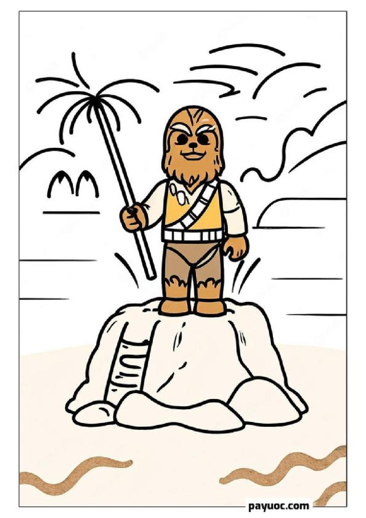 30+ Chewbacca Coloring Pages (FREE PDFs)