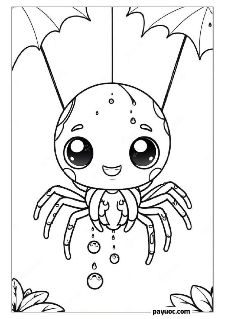 20+ Cute Chibi Halloween Coloring Pages (FREE PDFs)