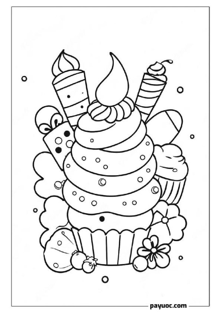 15+ Christmas Cupcake Coloring Pages (FREE PDFs)
