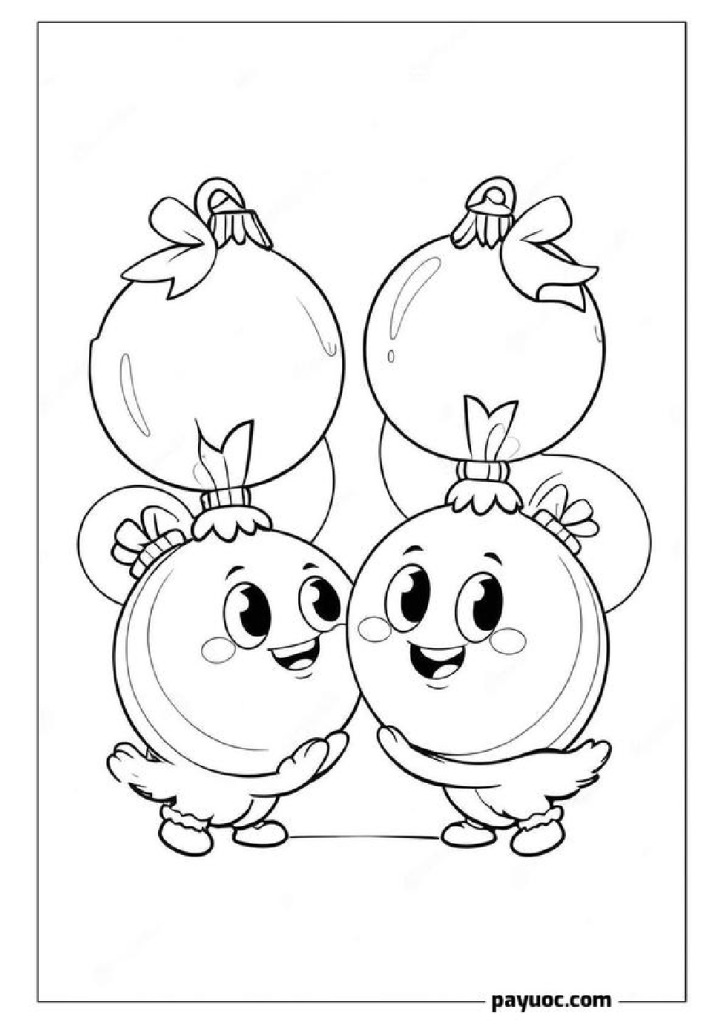 25+ Christmas Bulb Coloring Pages (FREE PDFs)