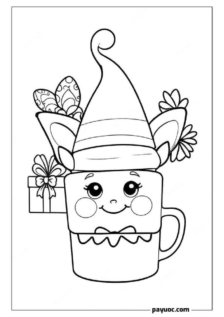 15+ Christmas Mug Coloring Pages (FREE PDFs)