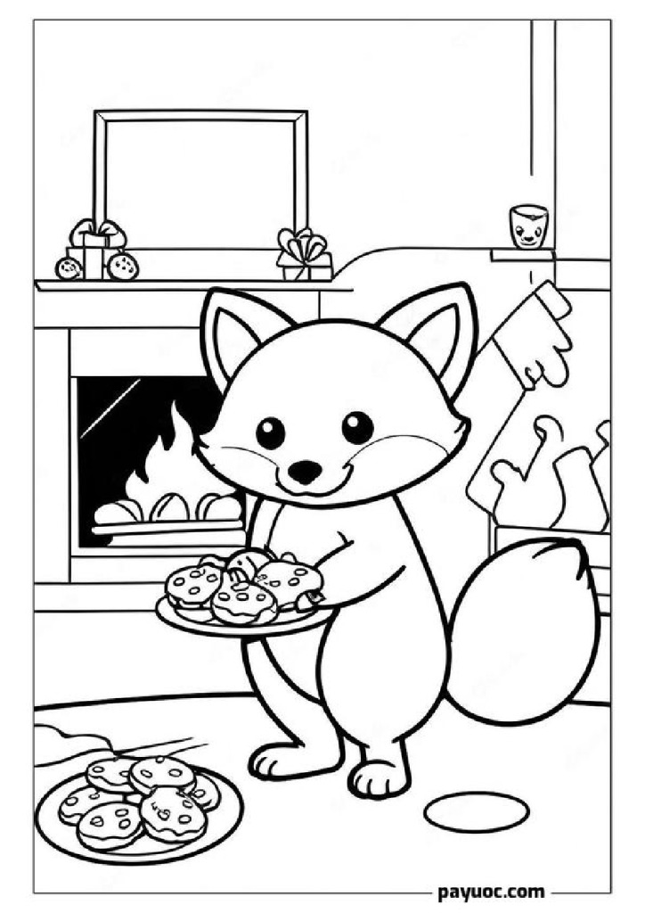 20+ Christmas Fox Coloring Pages (FREE PDFs)