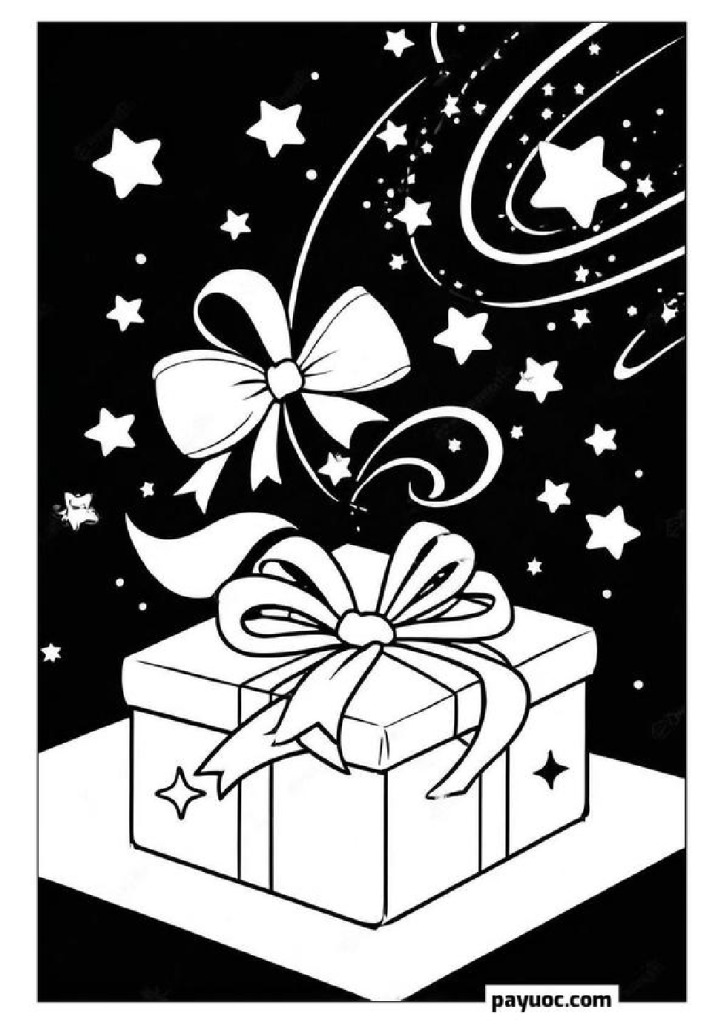 25+ Christmas Gift Boxes Coloring Pages (FREE PDFs)