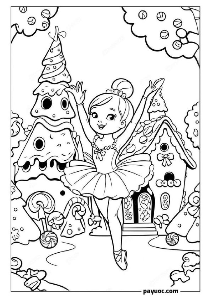 15+ Christmas Ballerina Coloring Pages (FREE PDFs)
