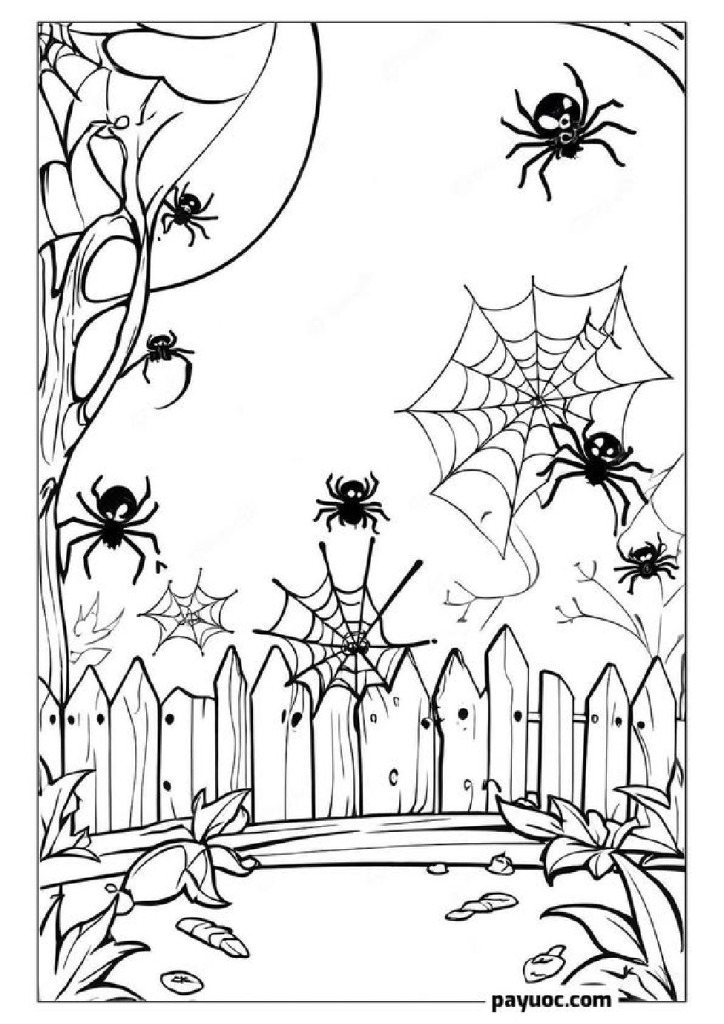 15+ Free Halloween Spider Web Coloring Pages (FREE PDFs)