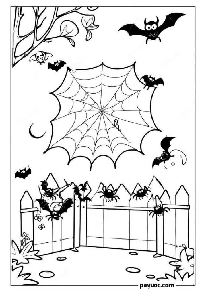 15+ Free Halloween Spider Web Coloring Pages (FREE PDFs)