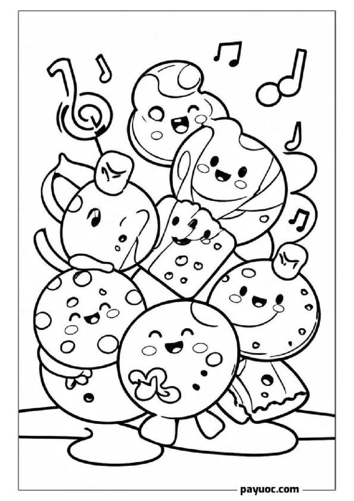 20+ Christmas Cookie Coloring Pages (FREE PDFs)