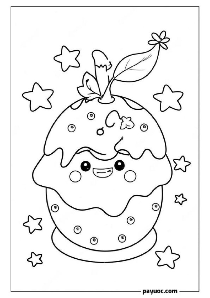20+ Christmas Pudding Coloring Pages (FREE PDFs)
