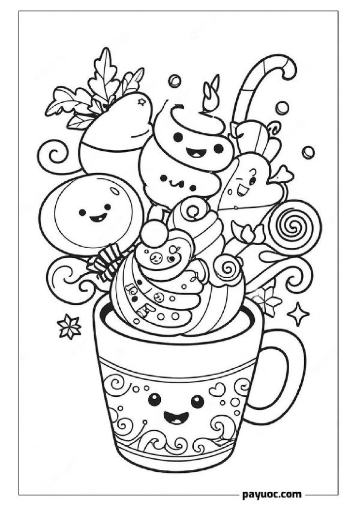 15+ Christmas Mug Coloring Pages (FREE PDFs)