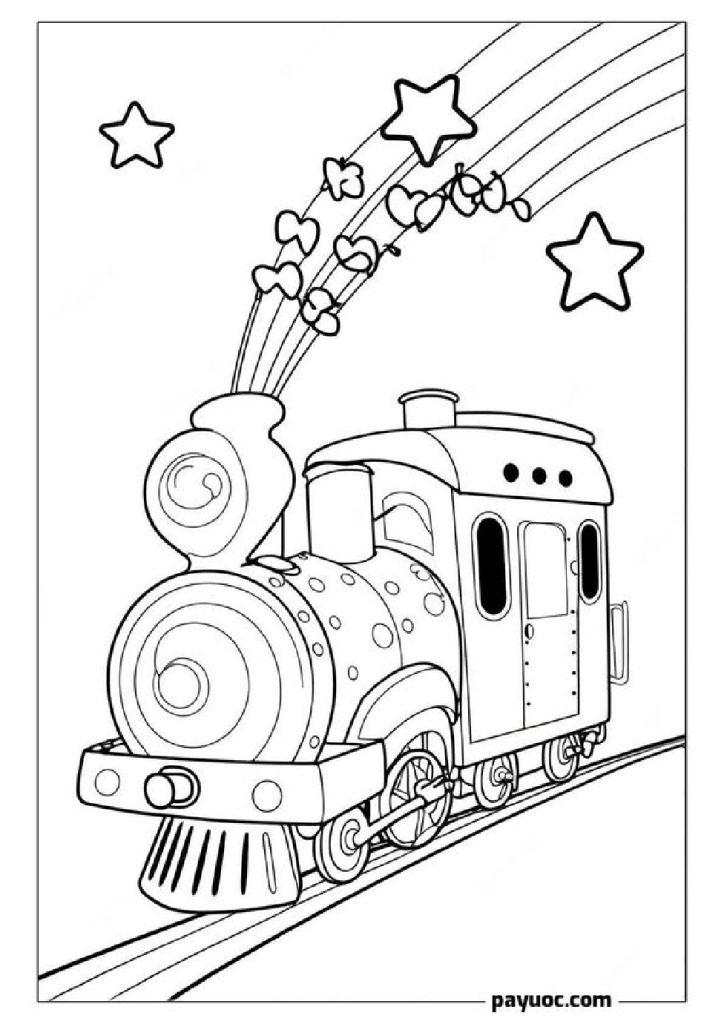 25+ Christmas Train Coloring Pages (FREE PDFs)