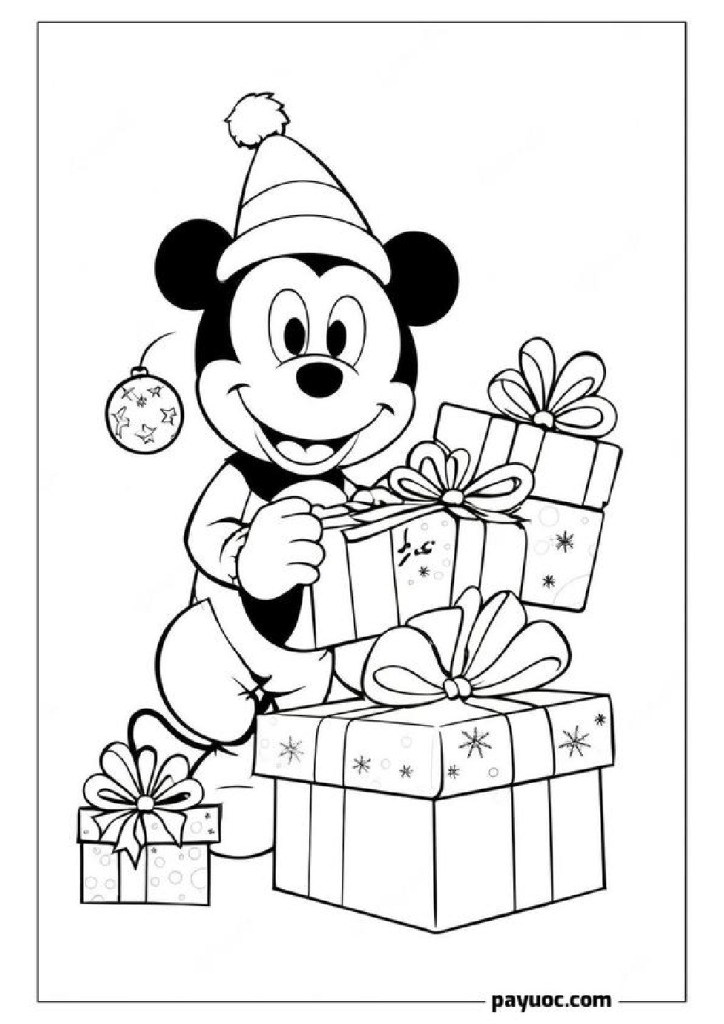 25+ Mickey Mouse Christmas Coloring Pages (FREE PDFs)