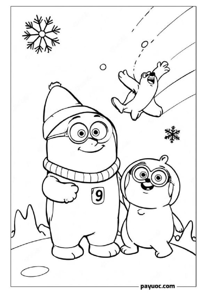 25+ Minion Christmas Coloring Pages (FREE PDFs)
