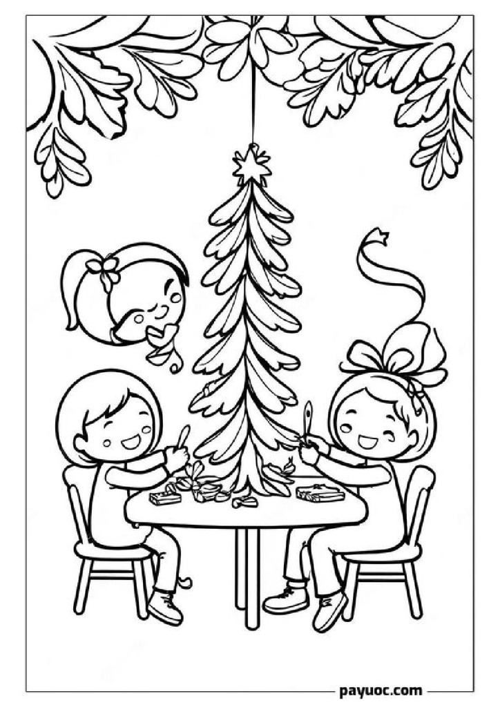 25+ Mistletoe Christmas Coloring Pages (FREE PDFs)