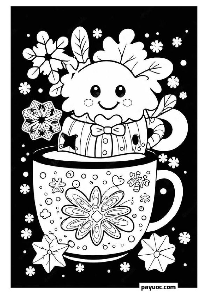 15+ Christmas Mug Coloring Pages (FREE PDFs)