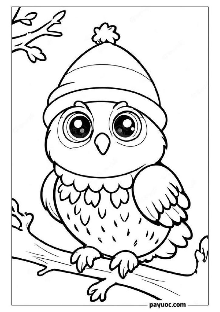 20+ Christmas Owl Coloring Pages (FREE PDFs)
