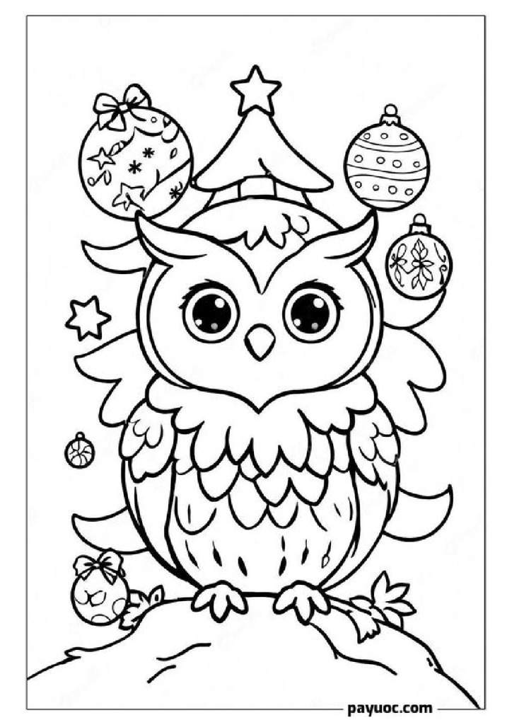 20+ Christmas Owl Coloring Pages (FREE PDFs)