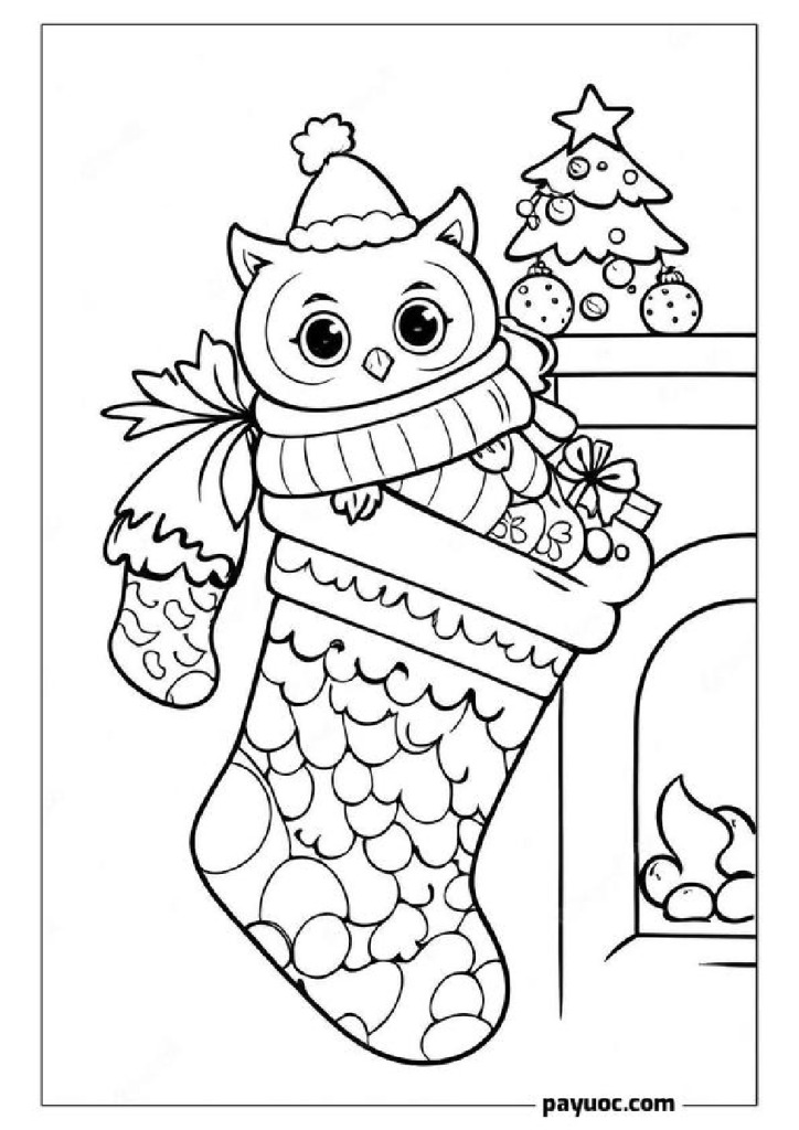 20+ Christmas Owl Coloring Pages (FREE PDFs)