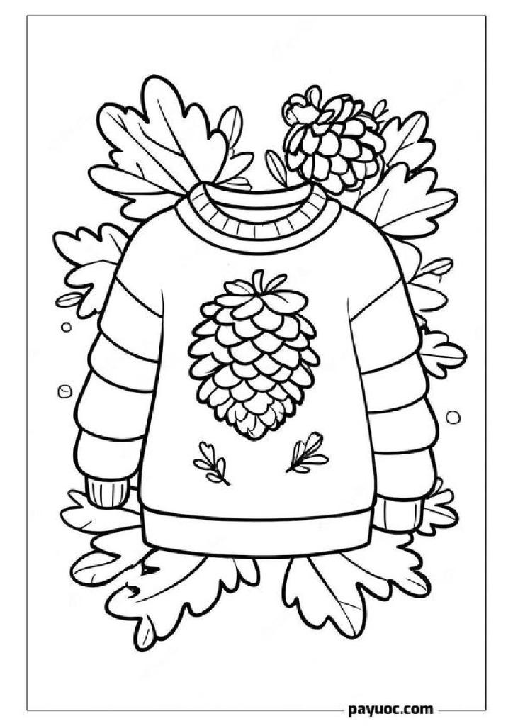 20+ Christmas Jumper Coloring Pages (FREE PDFs)