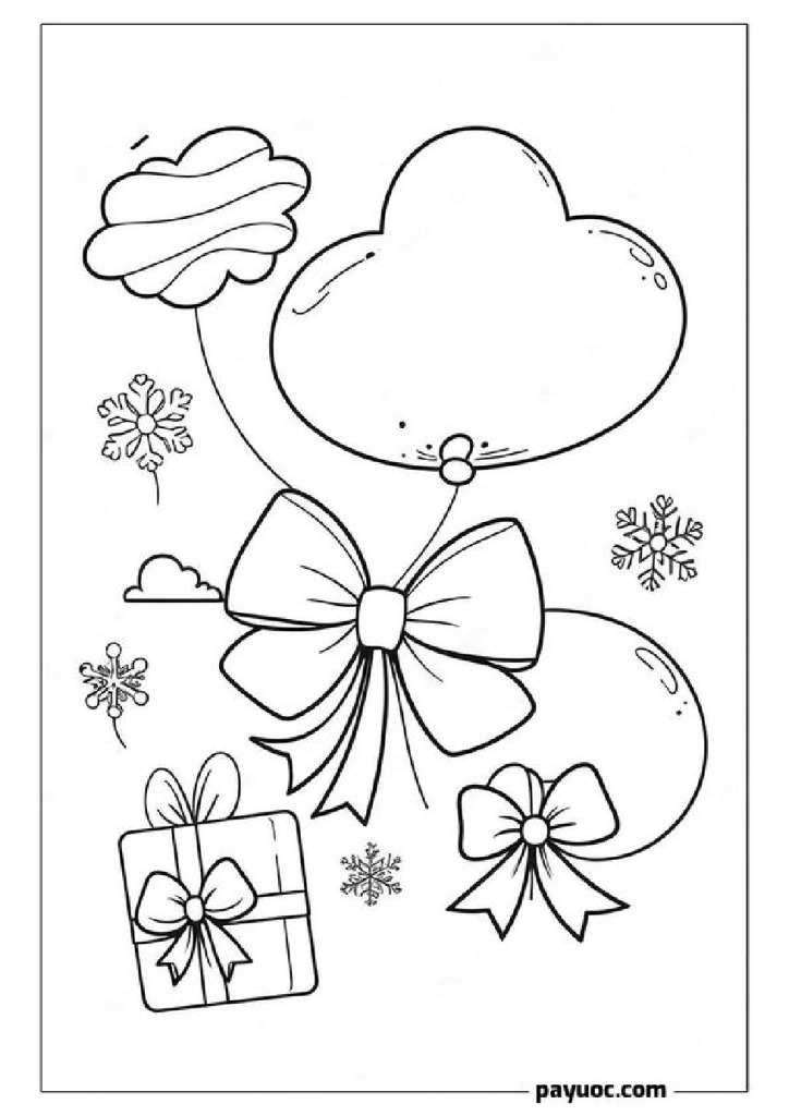20+ Christmas Bow Coloring Pages (FREE PDFs)