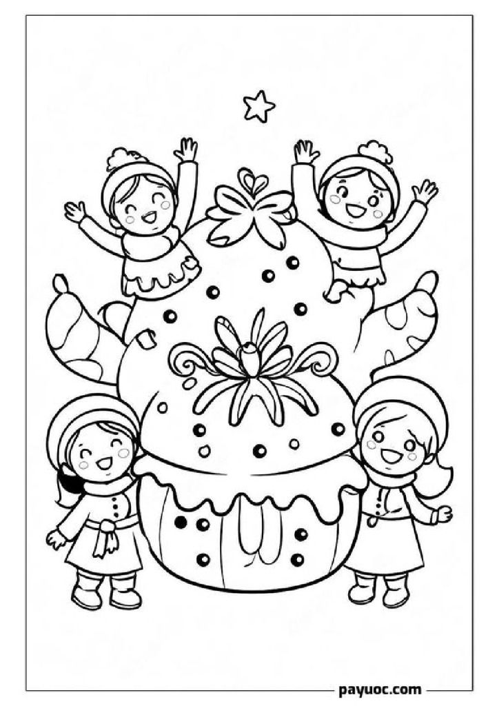 20+ Christmas Pudding Coloring Pages (FREE PDFs)