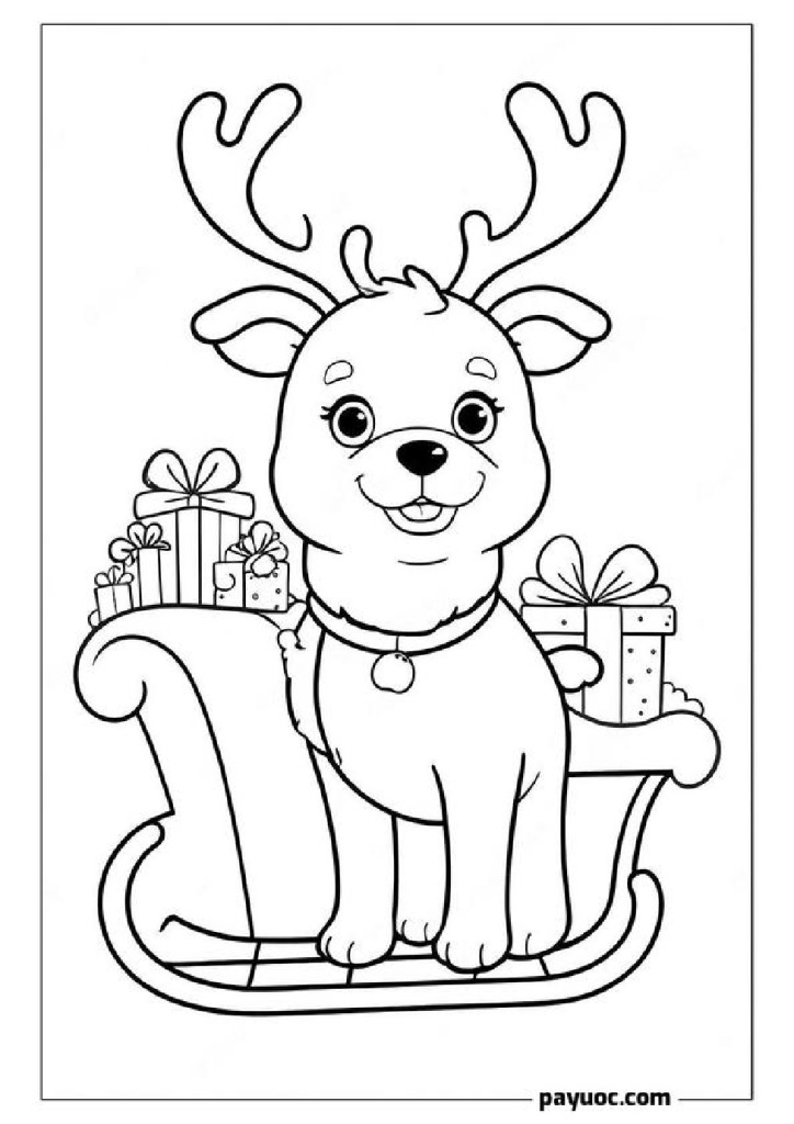 20+ Christmas Dog Coloring Pages (FREE PDFs)