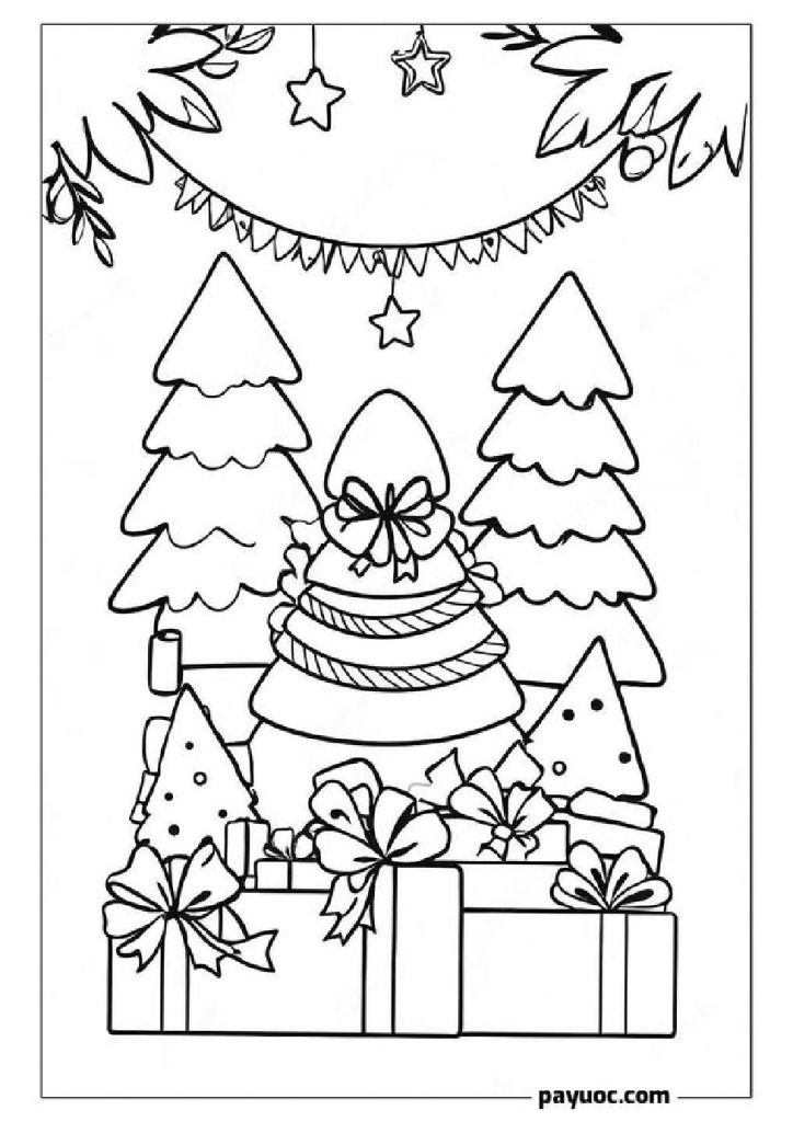 15+ Christmas Garland Coloring Pages (FREE PDFs)