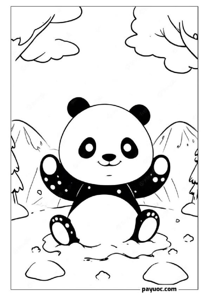 25+ Christmas Panda Coloring Pages (FREE PDFs)