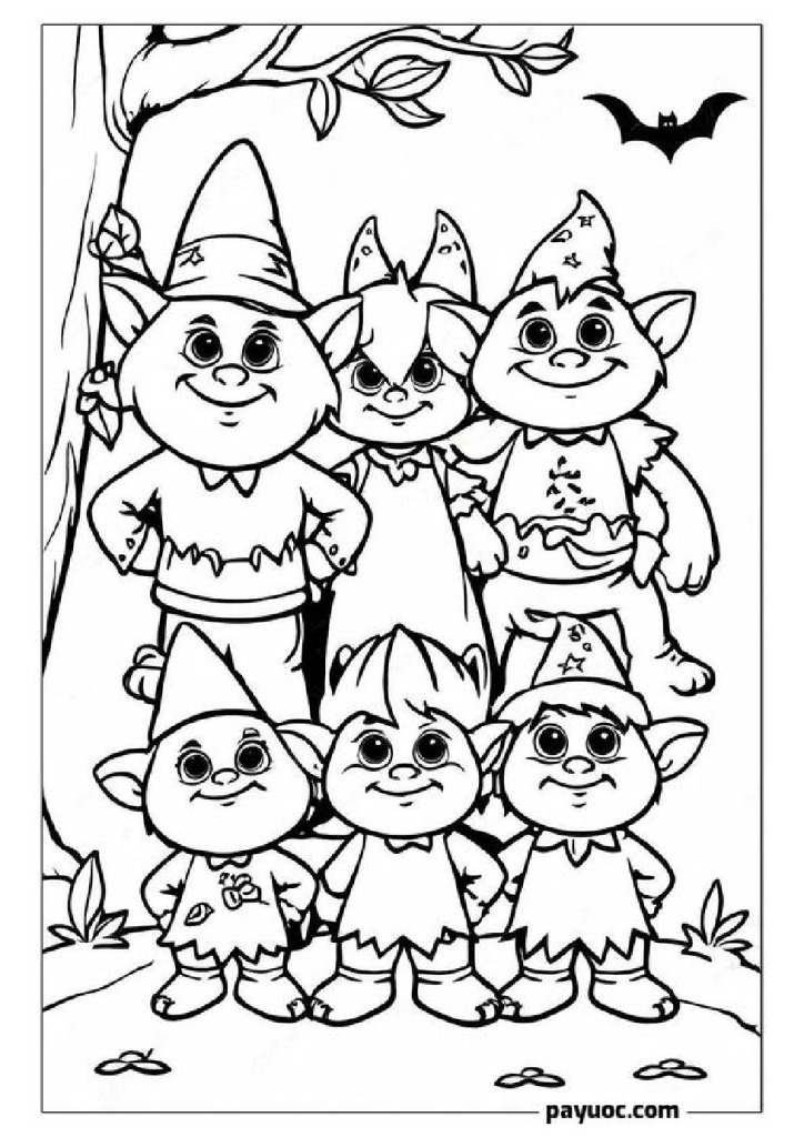20+ Halloween Trolls Characters Coloring Pages (FREE PDFs)