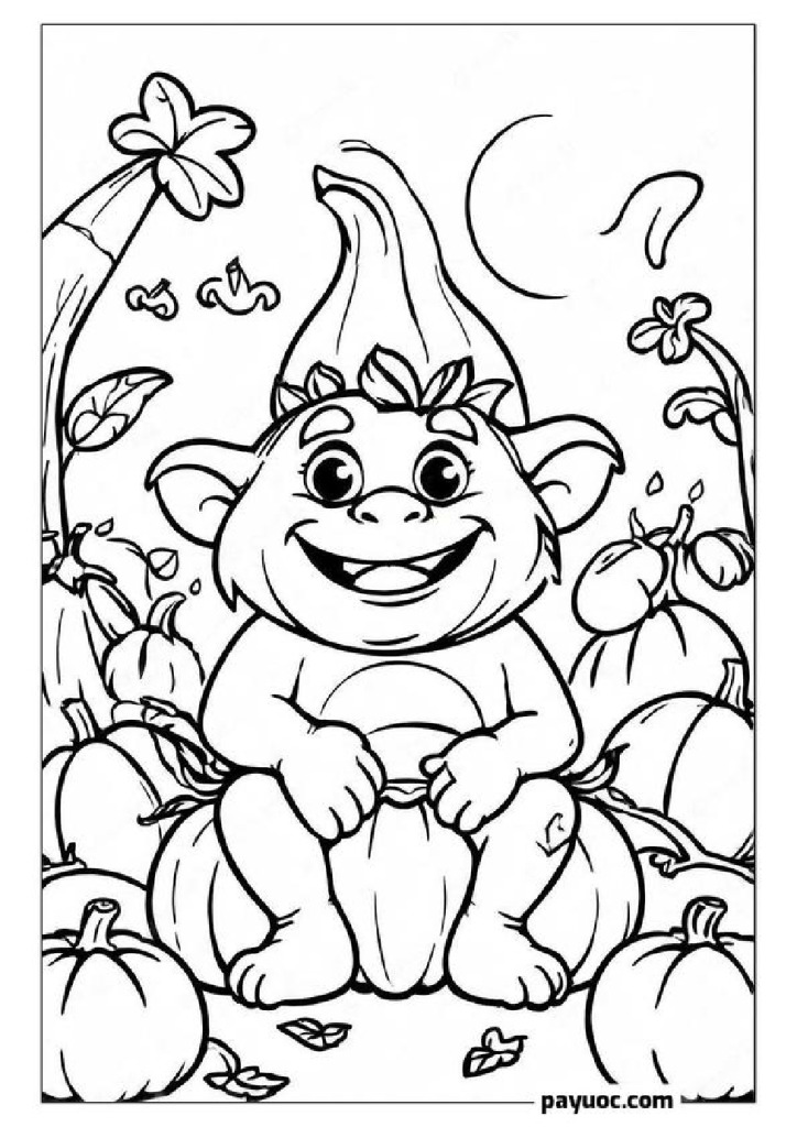20+ Halloween Trolls Characters Coloring Pages (FREE PDFs)