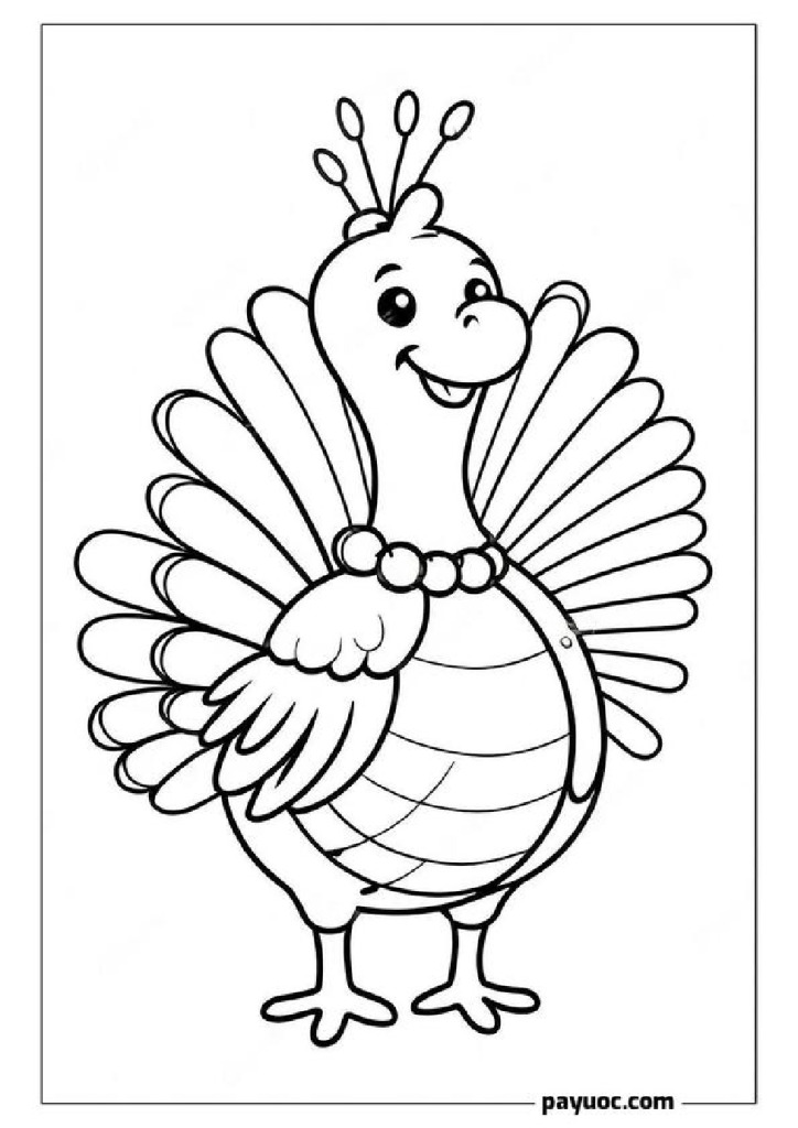 25+ Christmas Turkey Coloring Pages (FREE PDFs)