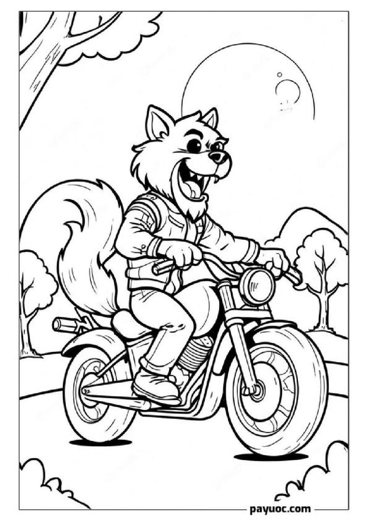 20+ Halloween Biker Coloring Pages (FREE PDFs)