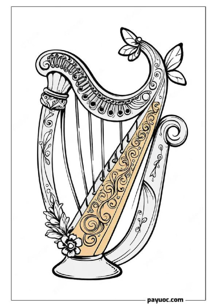 45+ Disney Magic Harp Coloring Pages (FREE PDFs)