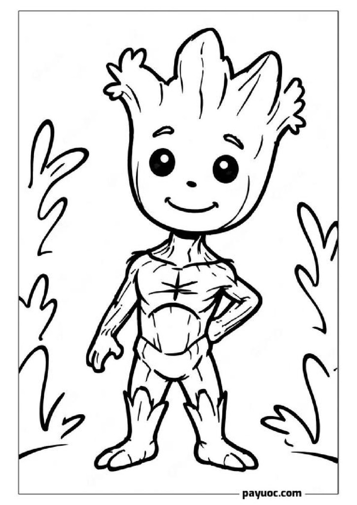 35+ Groot Coloring Pages from Disney Infinity (FREE PDFs)