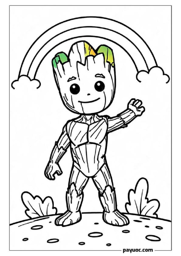 35+ Groot Coloring Pages from Disney Infinity (FREE PDFs)