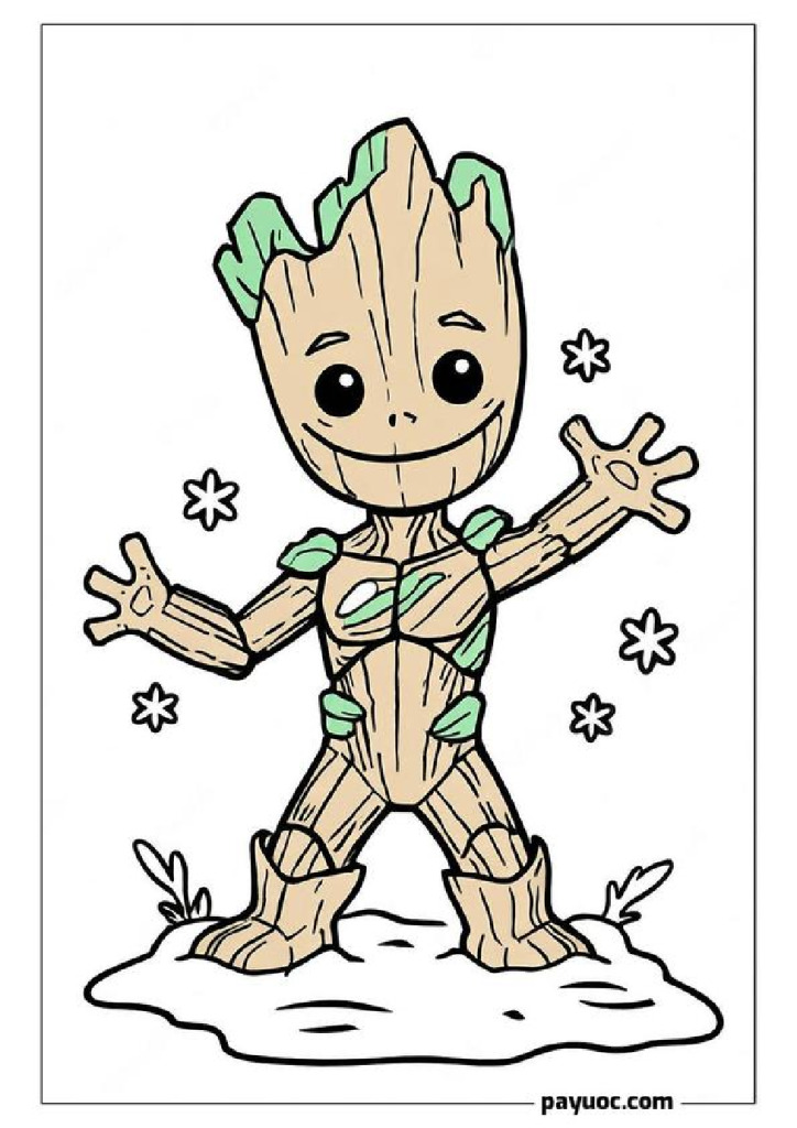 35+ Groot Coloring Pages from Disney Infinity (FREE PDFs)