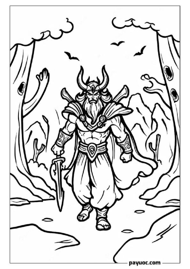 35+ Hades Coloring Pages for Kids (FREE PDFs)