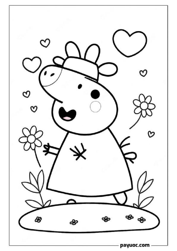20+ Peppa Pig Thanksgiving Coloring Pages (FREE PDFs)