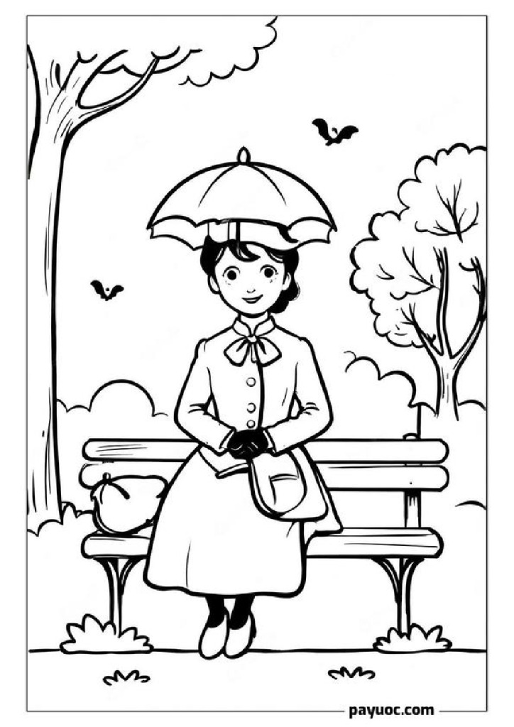 40+ Mary Poppins Disney Coloring Pages (FREE PDFs)