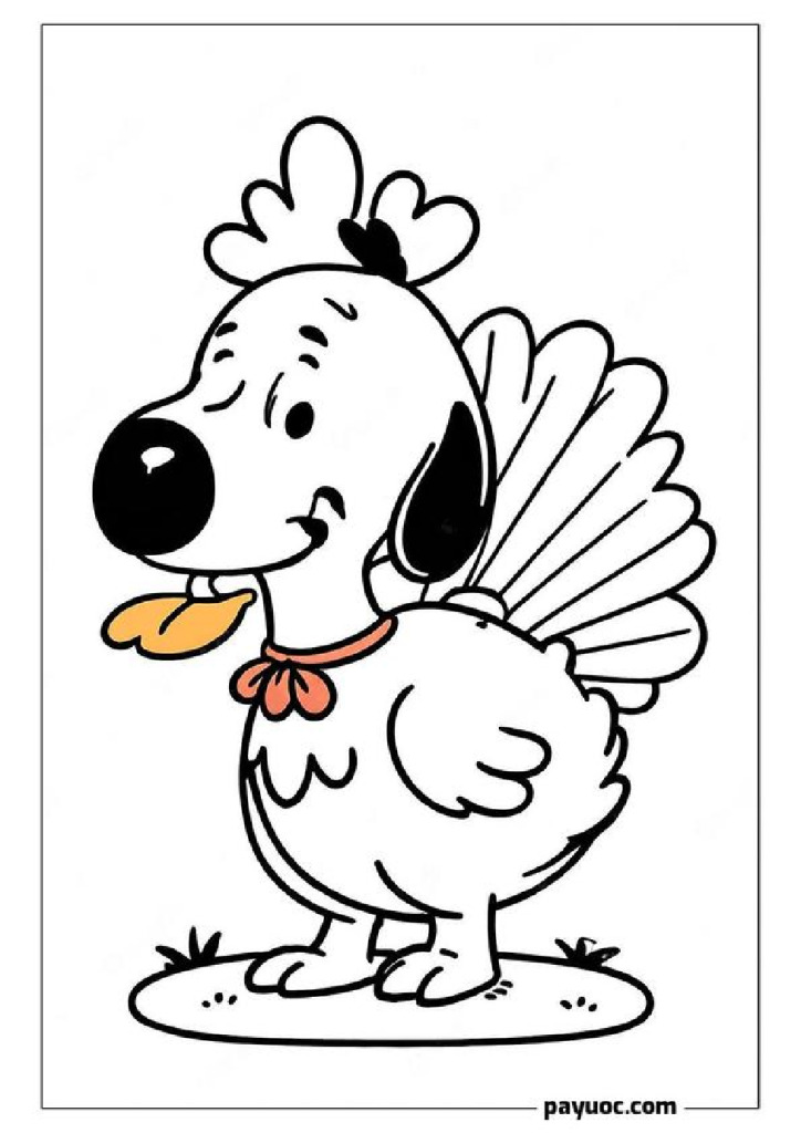 20+ Snoopy Thanksgiving Coloring Pages (FREE PDFs)