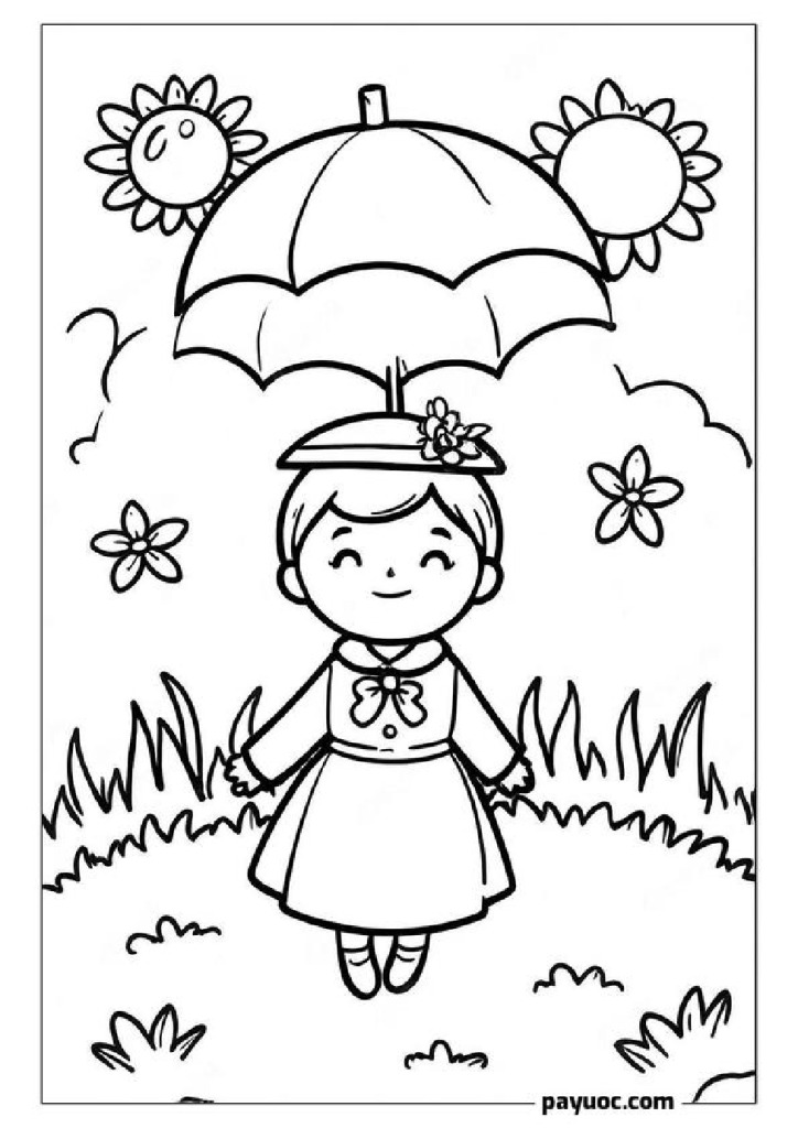 40+ Mary Poppins Disney Coloring Pages (FREE PDFs)