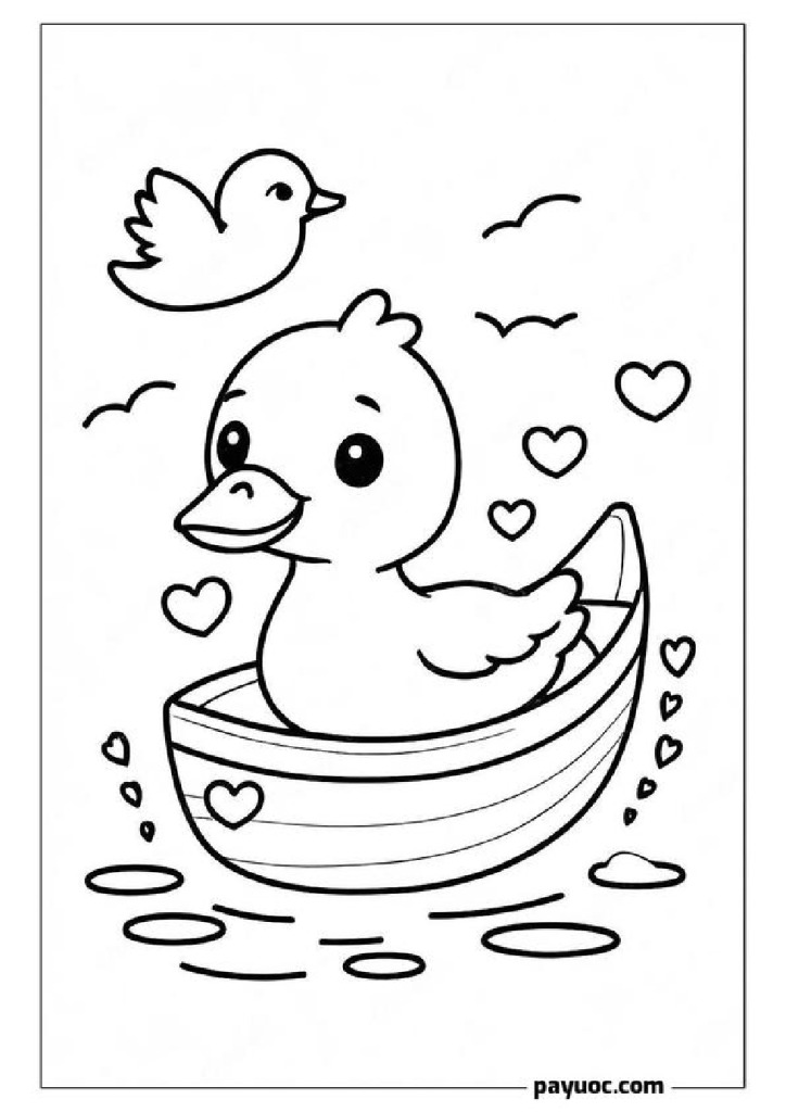 25+ Duck Valentine Coloring Pages (FREE PDFs)