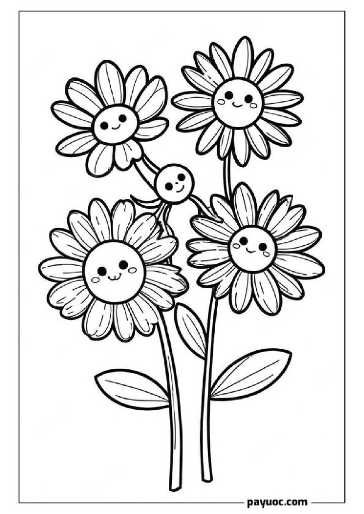 50+ Aster Flower Coloring Pages (FREE PDFs)