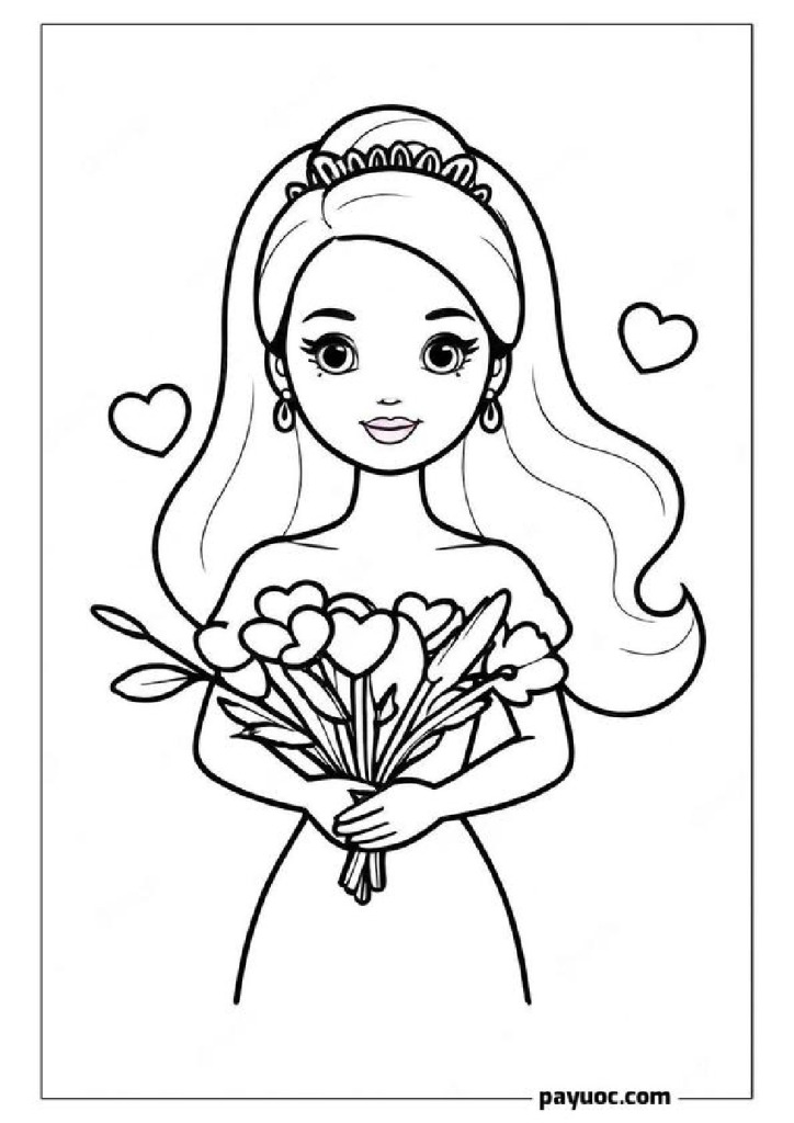 25+ Barbie Valentines Coloring Sheets (FREE PDFs)