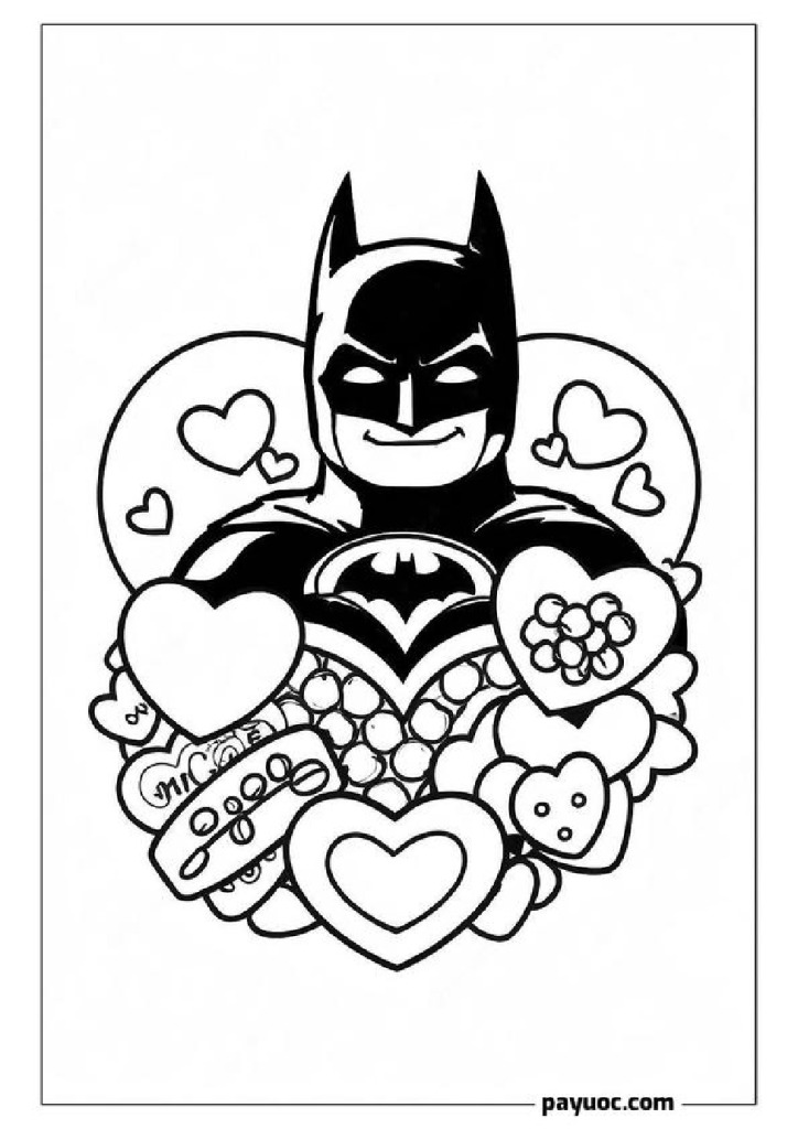 30+ Batman Valentine Coloring Pages (FREE PDFs)