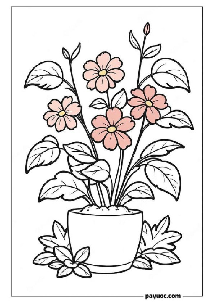 80+ Begonia Flower Coloring Pages (FREE PDFs)